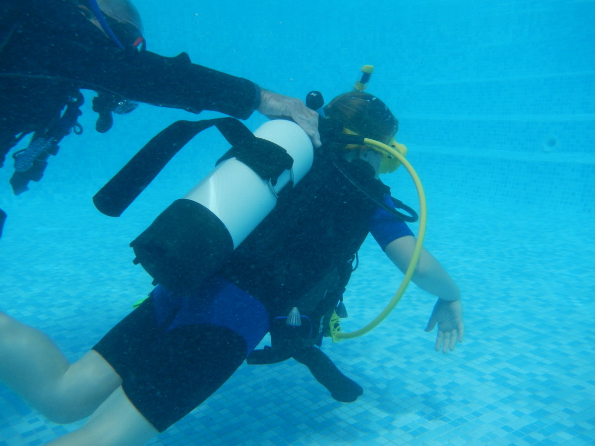 Lydia Nelson completes Aqua missions 1 and 2 of the PADI Seal Team with ...